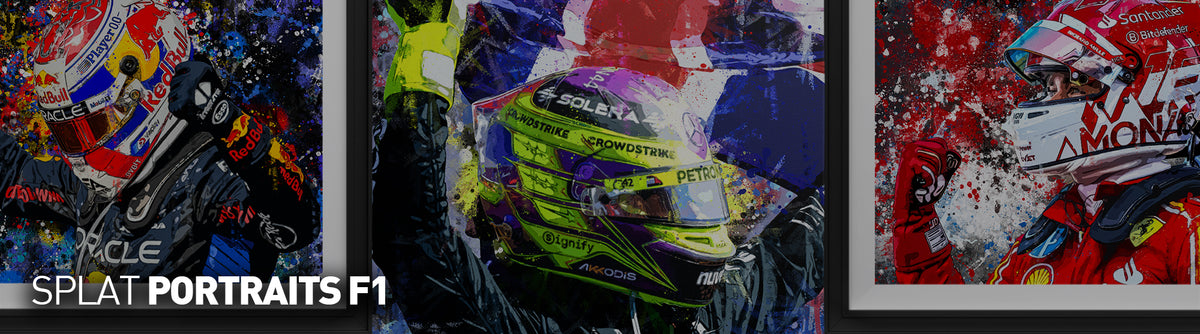 Splat Portraits F1: Art by Samuel Becker | Sixty Iconic